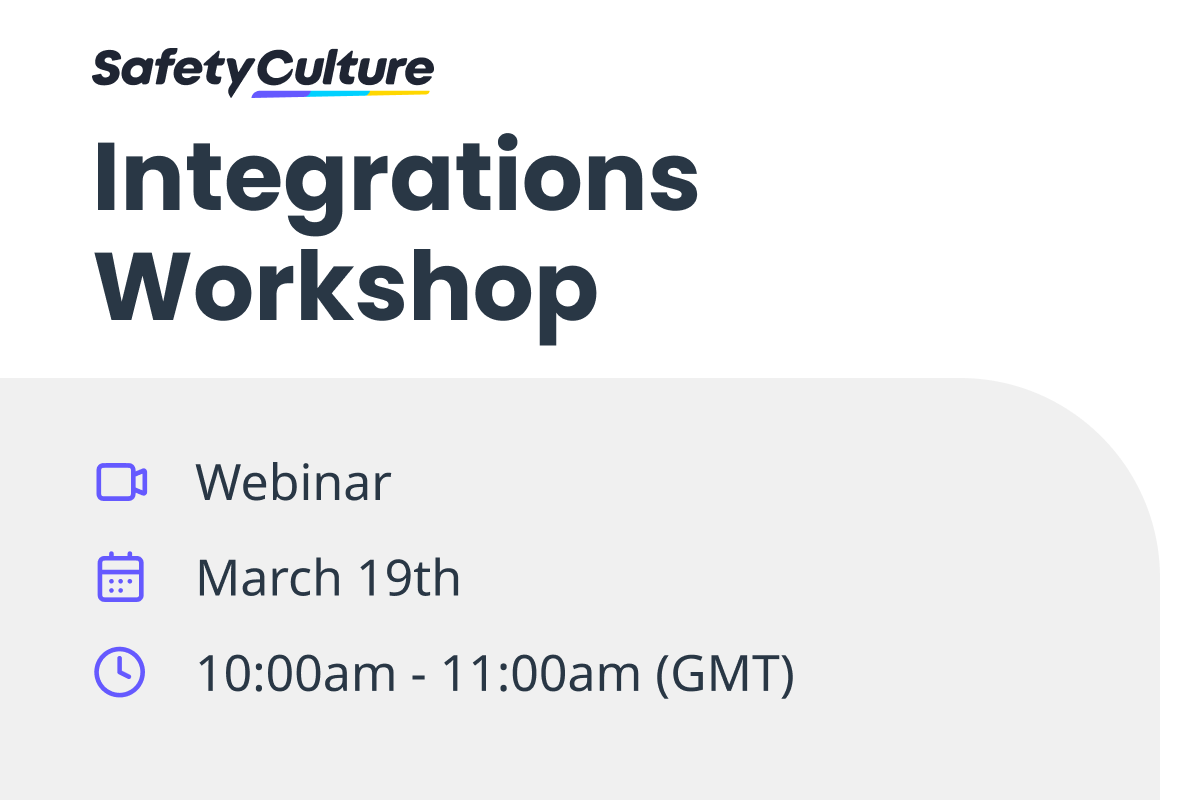 Integrations Workshop | SafetyCulture
